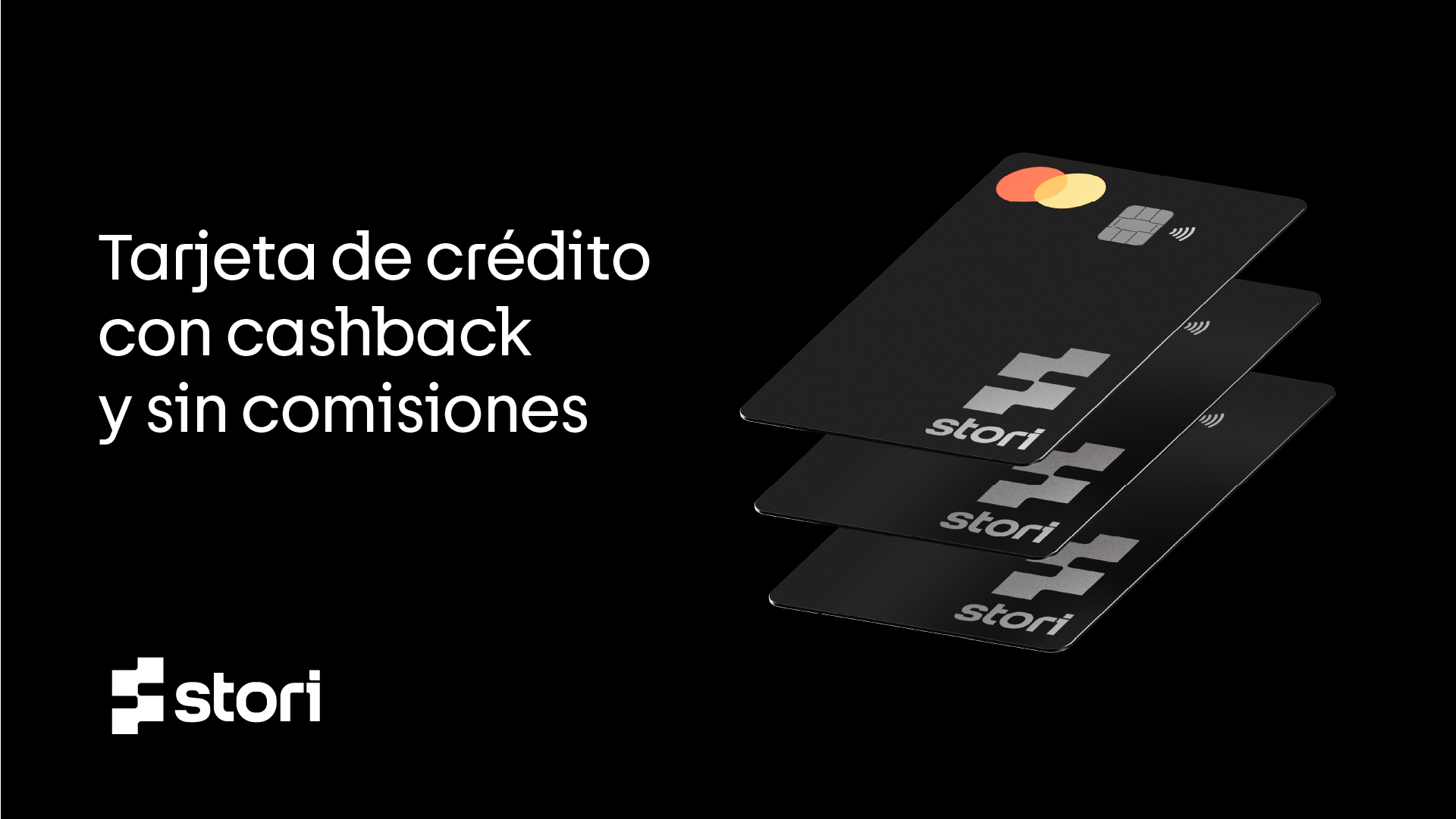 Tarjeta de crédito con cashback y sin comisiones | Stori Black
